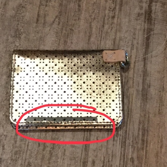Free People | Bags | New Free People Metallic Polly Embossed Wallet ...